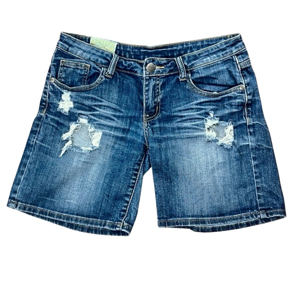 Machine | Shorts | Machine Distressed Low Rise Denim Jean Shorts Size 3 ...